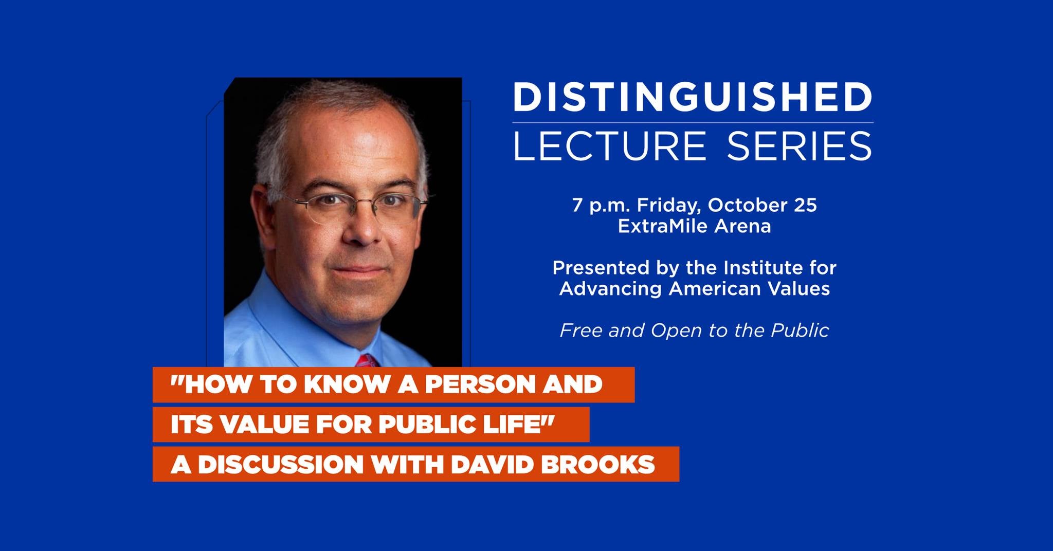 Distinguished Lecture Series | Official Site | ExtraMile Arena in Boise, ID